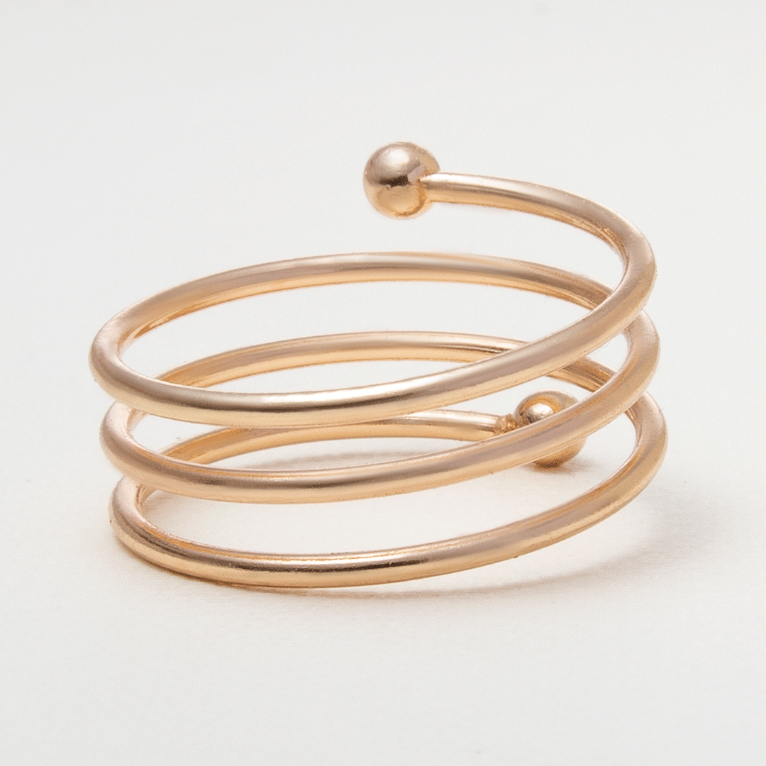 Gold Spiral Purity Ring | Buy $119.00 on One2Three Jewelry