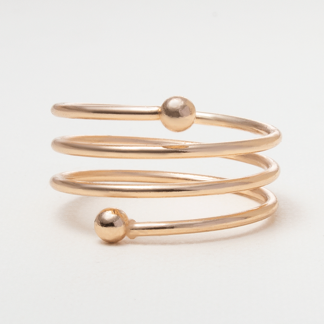 Gold Spiral Purity Ring | Buy $119.00 on One2Three Jewelry