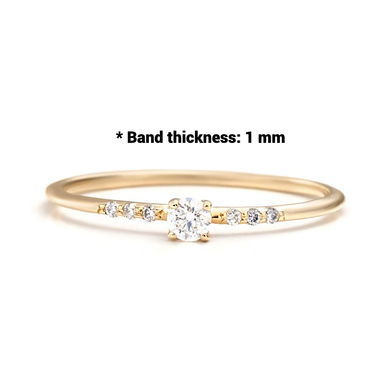 Simple Promise Ring | Buy $279.00 on One2Three Jewelry