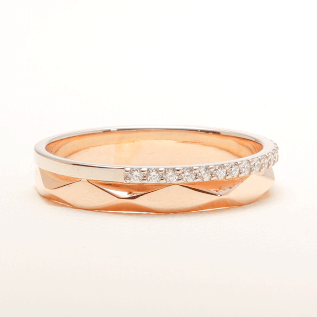 Two-Tone Wedding Band | Buy $1,365.00 on One2Three Jewelry