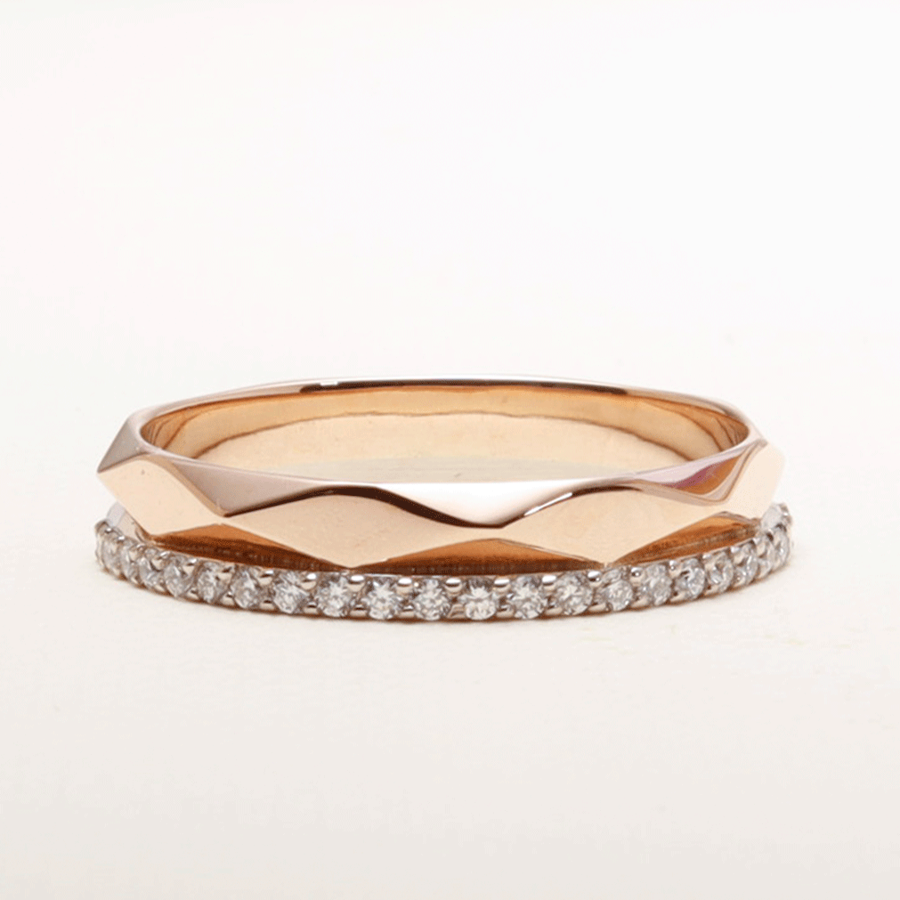 Two-Tone Wedding Band | Buy $1,365.00 on One2Three Jewelry