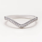 Chevron Diamond Wedding Band | Buy $586.00 on One2Three Jewelry