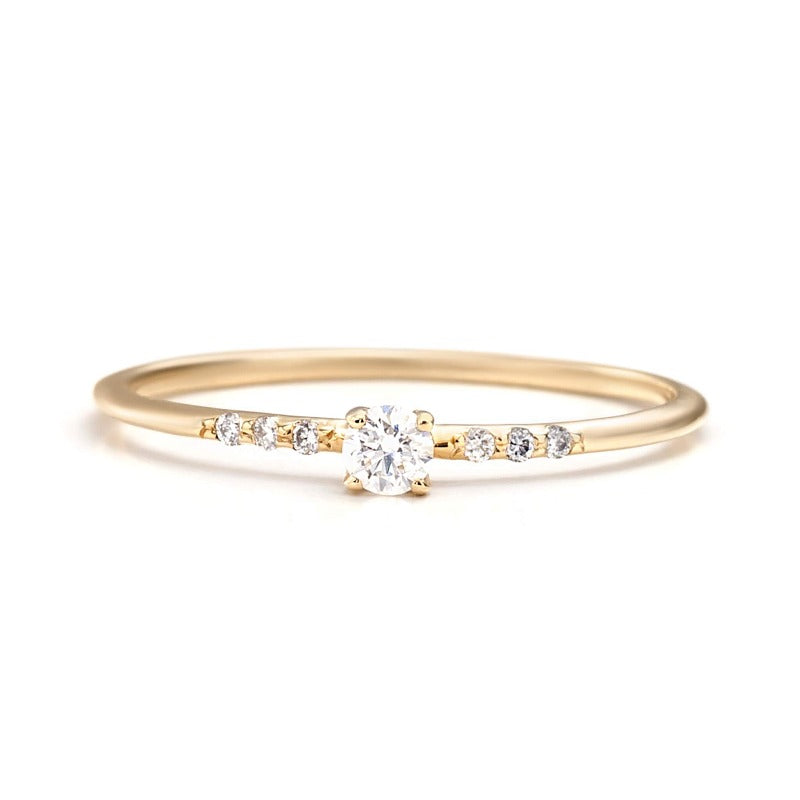 Affordable Simple Gold Promise Rings For Her